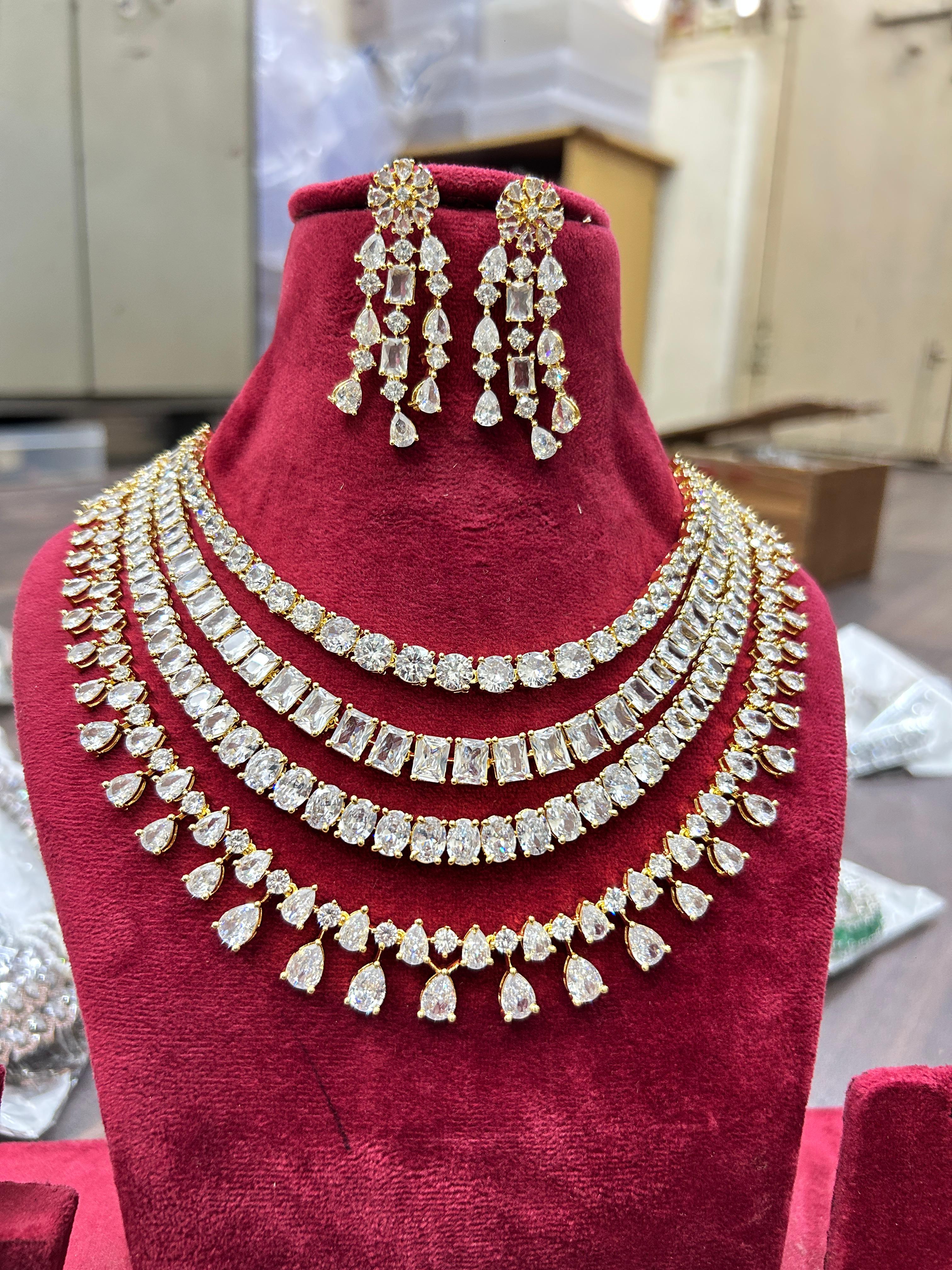 Indian Jewelry & Necklace Sets | American Diamond, Kundan, Choker Set ...